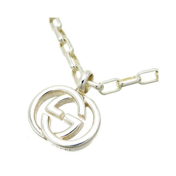Gucci | Jewelry | Pre Loved Gucci Silver Chain Link Necklace With ...